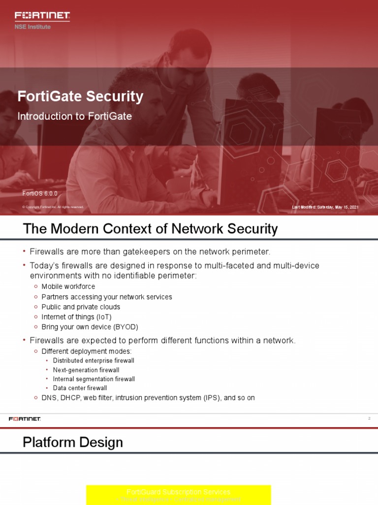 FortiGate Sec 01 Introduction | PDF | Domain Name System | Firewall (Computing)