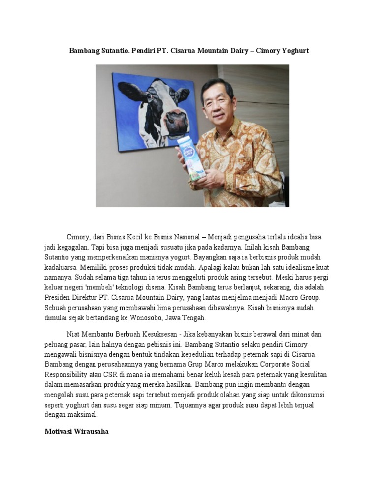 BMC Yogurt Cimory | PDF