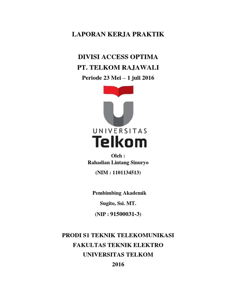 Laporan Kerja Praktik di Telkom Rajawali | PDF | Teknologi & Rekayasa