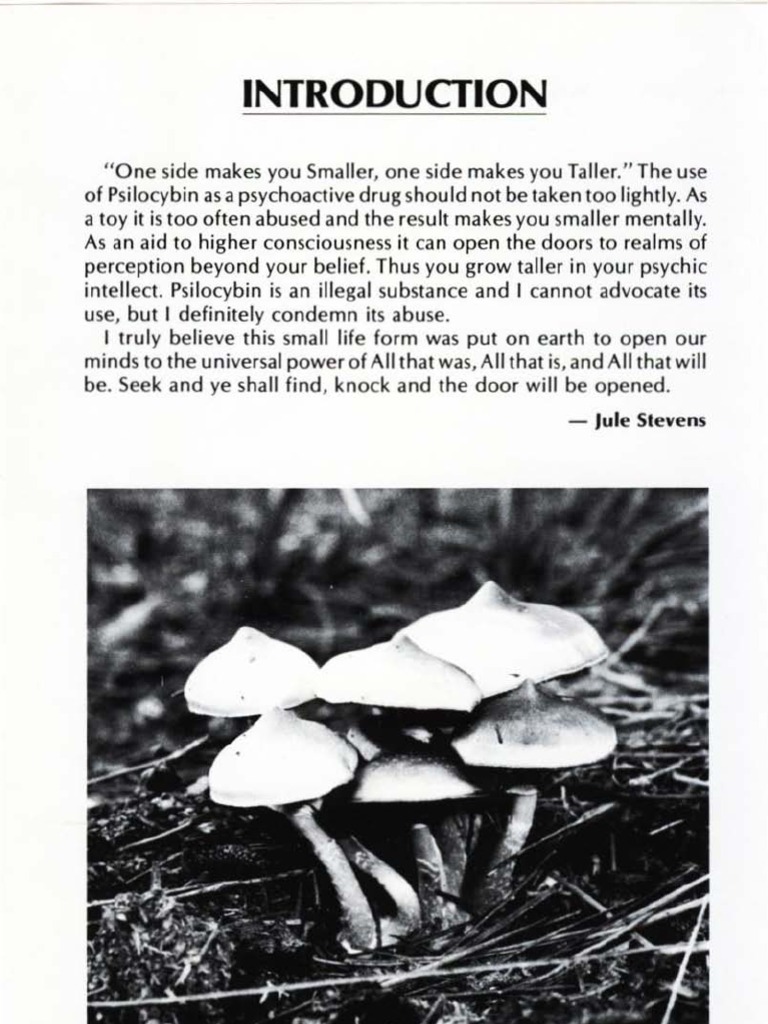 Free Sample How To Identify and Grow Psilocybin Mushrooms | PDF ...