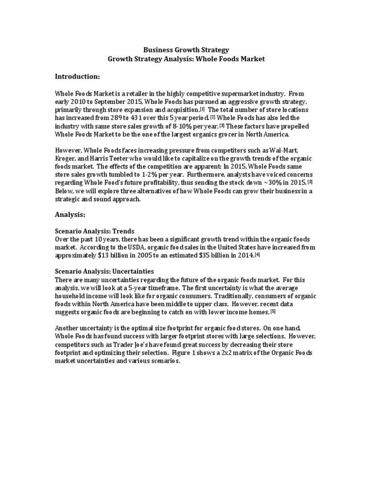 Sample Assignment Whole Food Market | PDF | Grocery Store | Foods