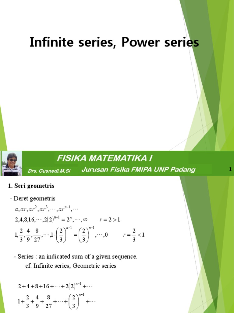 Infinite Series, Power Series | PDF | Series (Mathematics) | Power Series