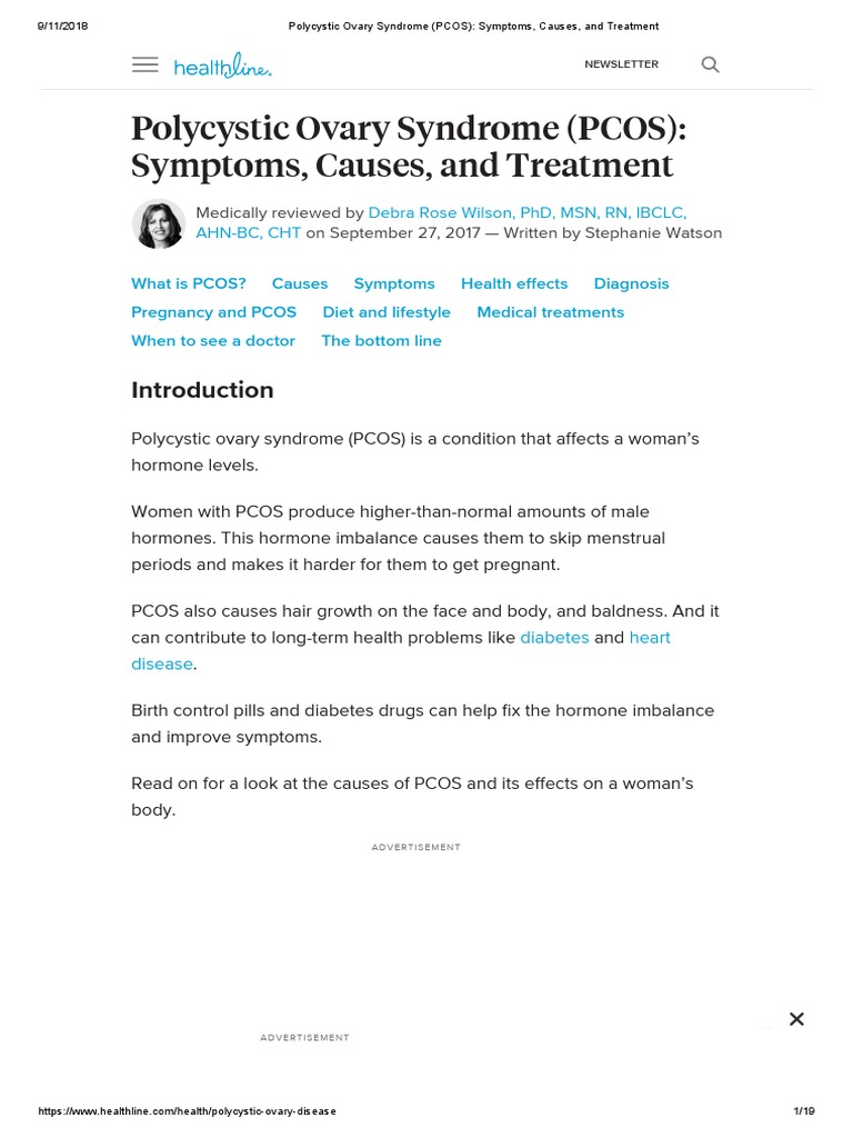 Polycystic Ovary Syndrome (PCOS) - Symptoms, Causes, and Treatment ...