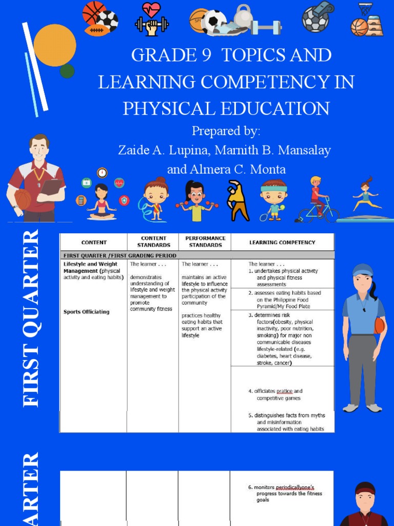 Physical Education Grade 9 | PDF