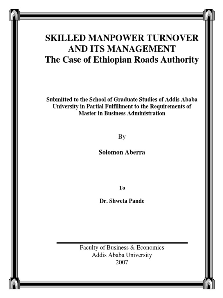 Skilled Manpower Turnover and Its Management | PDF | Turnover ...