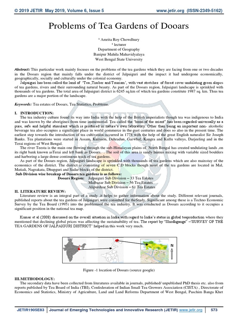 Problems of Tea Garden Dooars | PDF | Deforestation | Drought