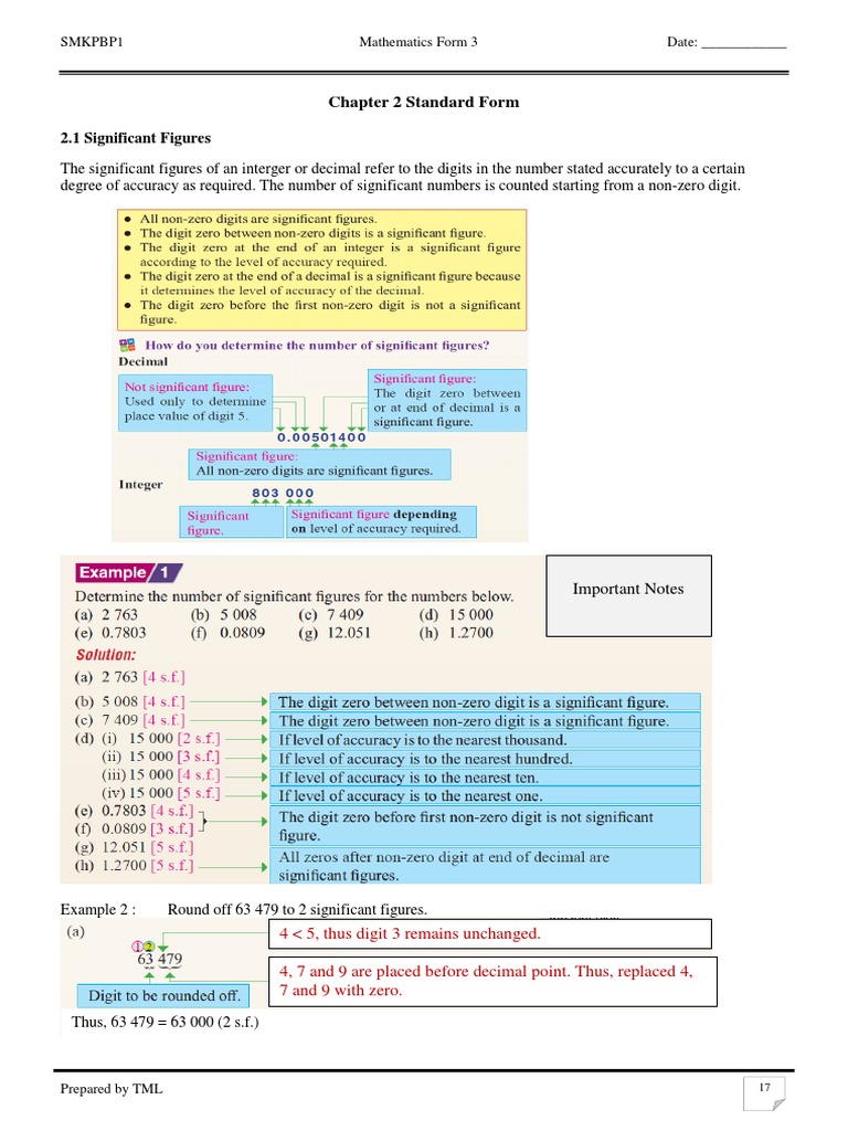 Maths Module Form 3 Chapter 2 Edisi Guru - DLP | PDF | Significant ...
