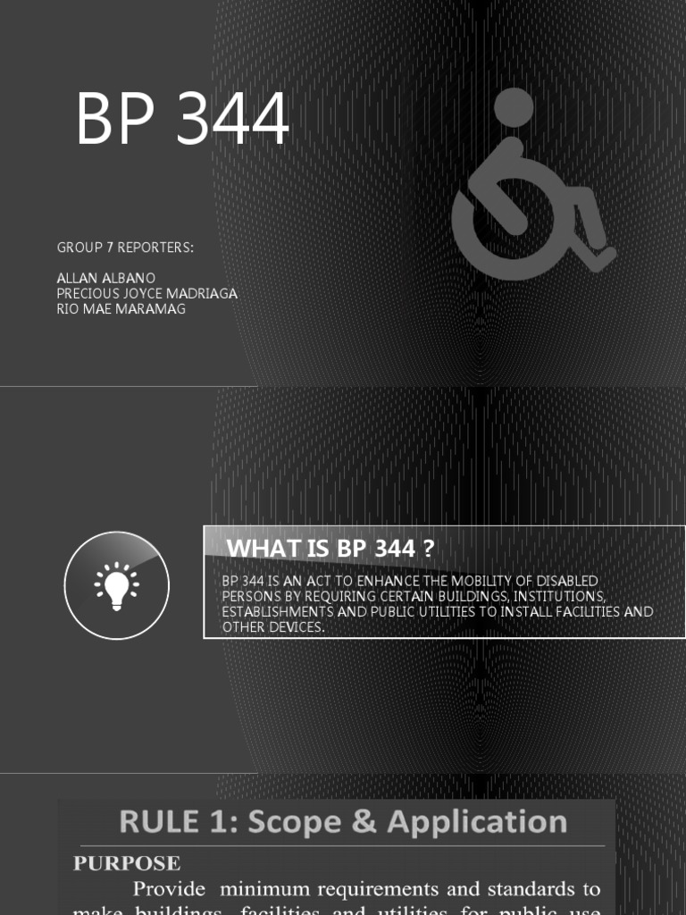 Understanding BP 344: Disability Access Act | PDF
