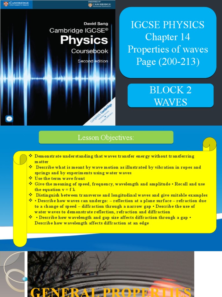 IGCSE 2 Phy General Properties of Waves | Download Free PDF | Waves ...