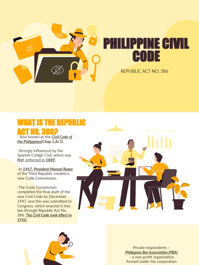 Philippine Civil Code: Republic Act No. 386 | PDF | Concurrent Estate ...