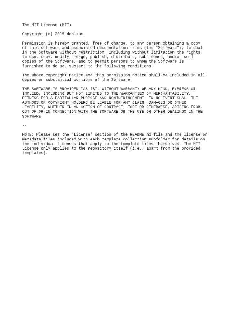 Project License Pdf