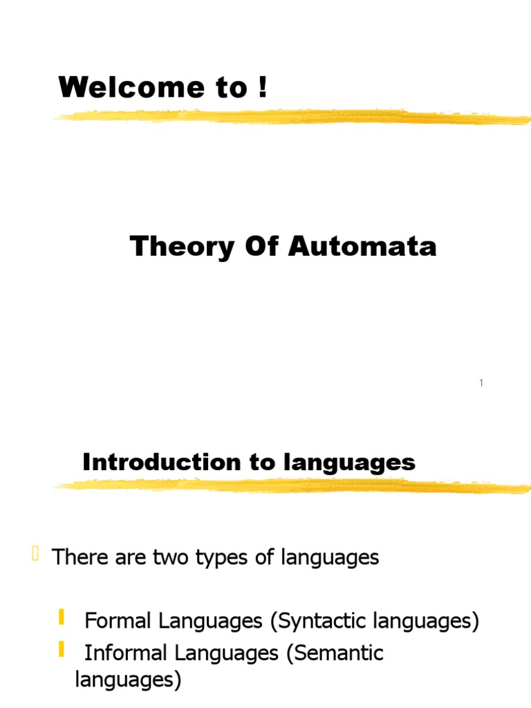Lesson 01 Introduction To Languages | PDF | String (Computer Science ...