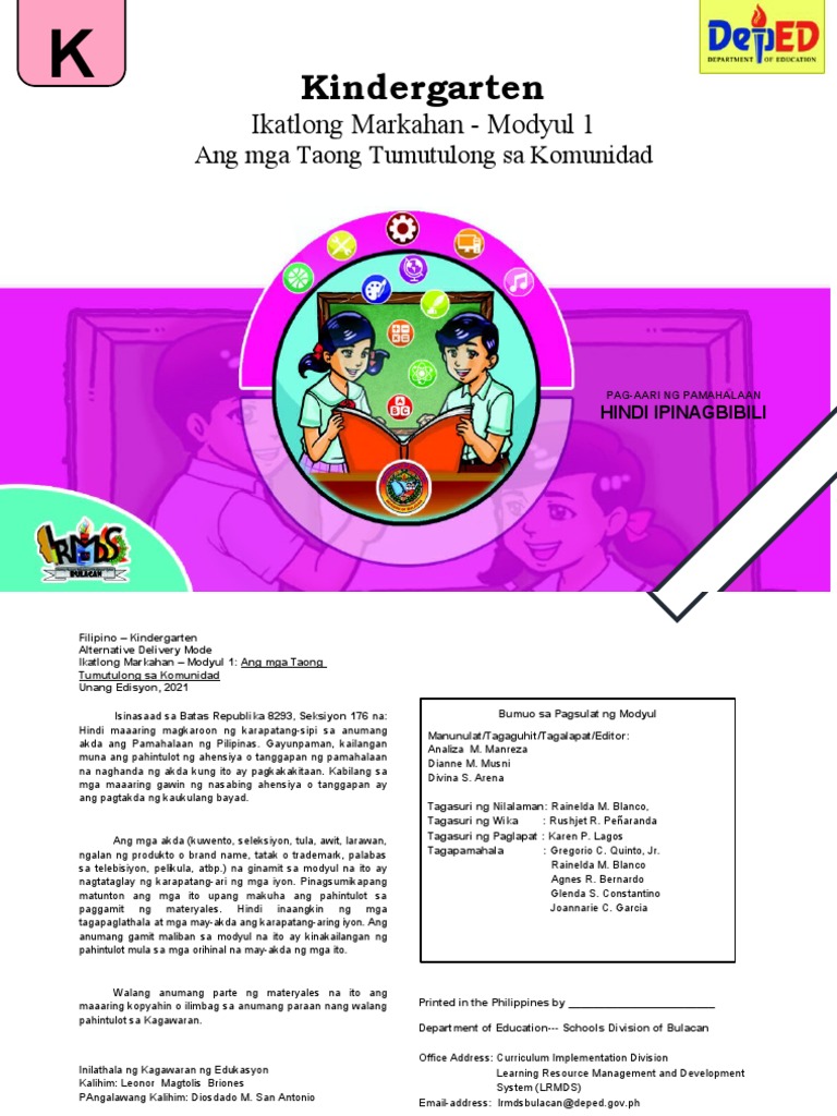 Week 3 Kinder | PDF