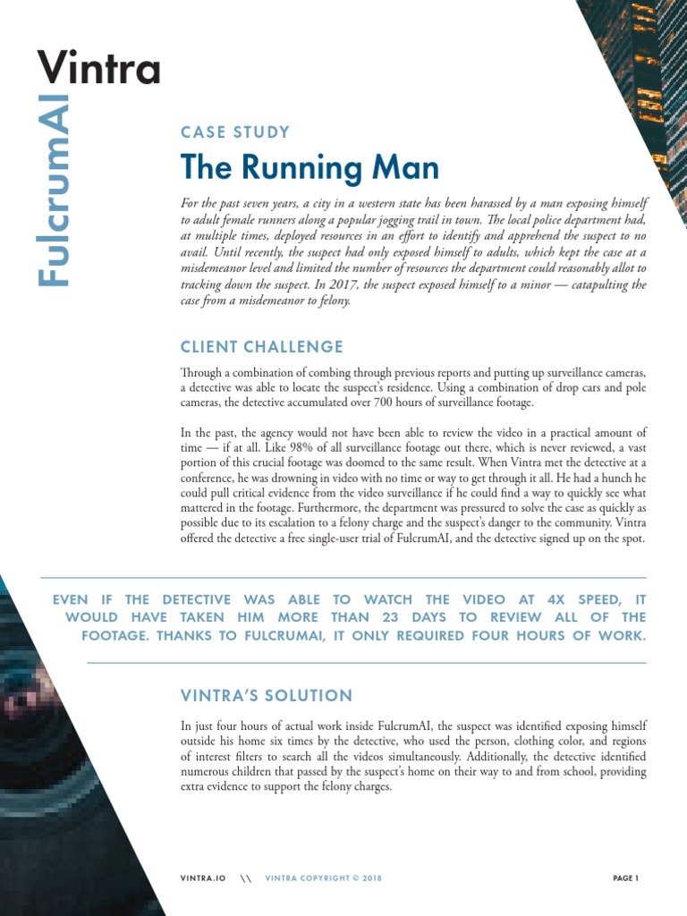 Case Study The Running Man | PDF