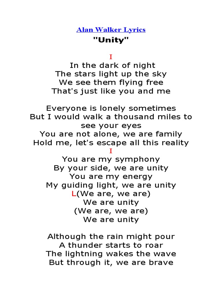 Unity Through Connection: Lyrical Explorations of Finding Solace in ...