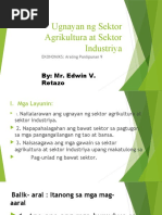 Q4 - AP9 - Week 5 - Mga Patakaran at Programa Na Nakatutulong Sa Sektor NG Agrikultura | PDF