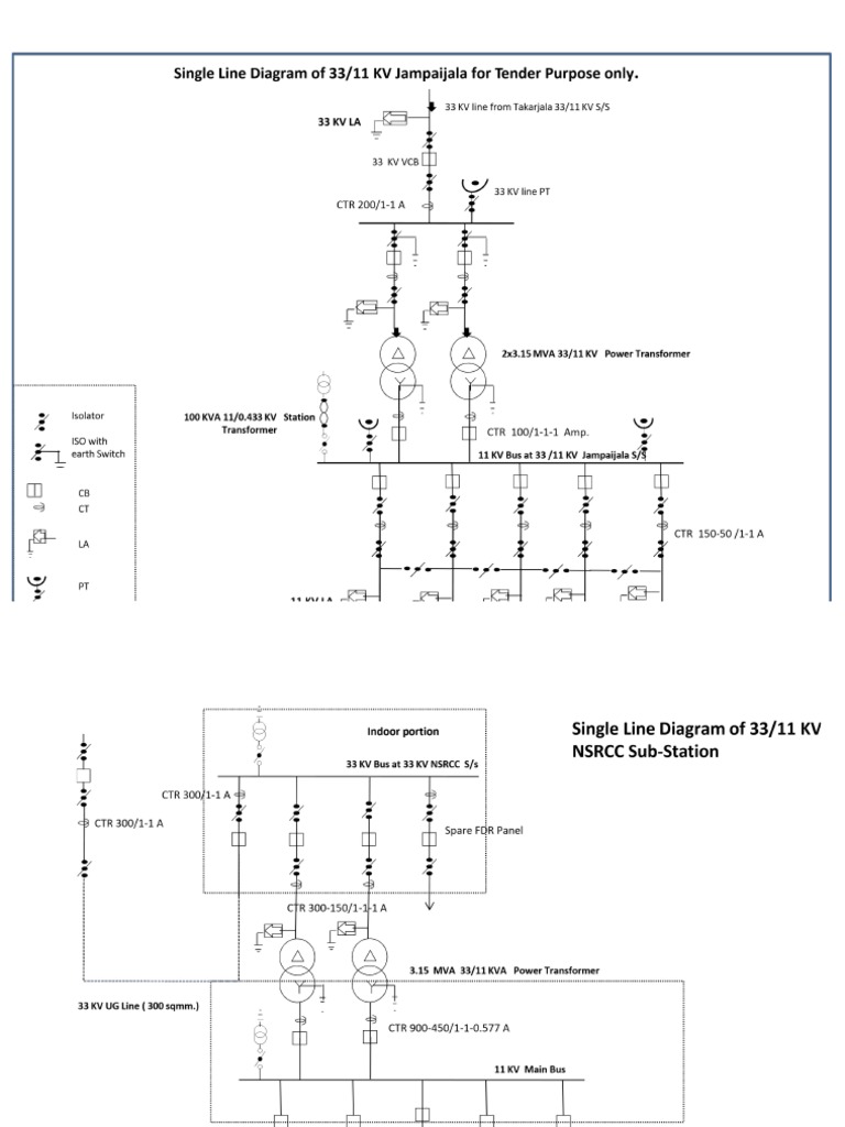 ESP Single Line Diagrams | PDF | Electrical Substation | Transformer