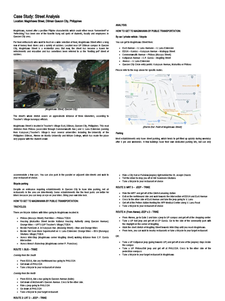 Case Study | PDF | Land Transport | Transport