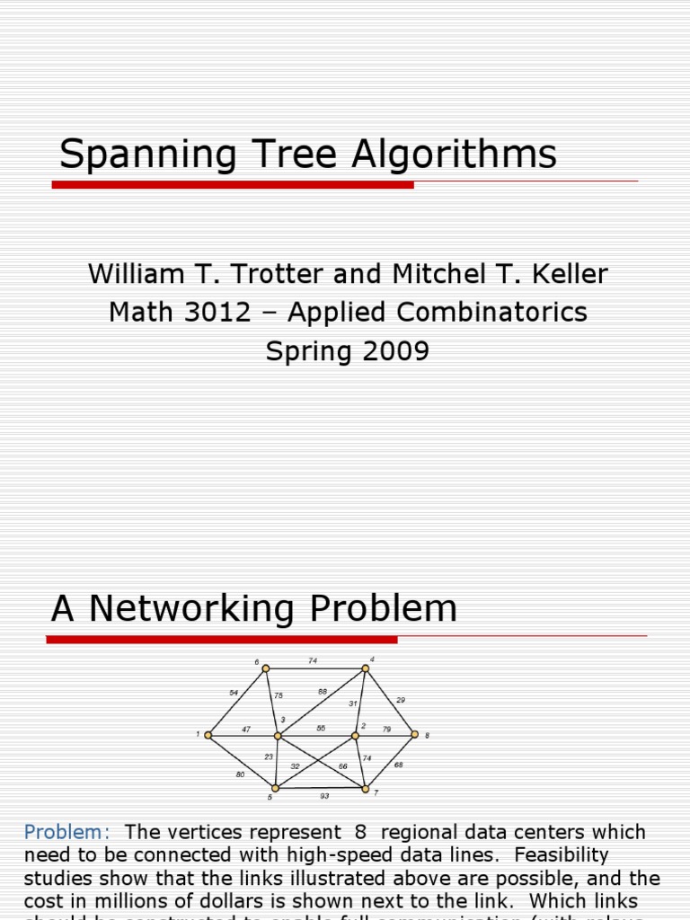 SpanTree | PDF | Theoretical Computer Science | Discrete Mathematics
