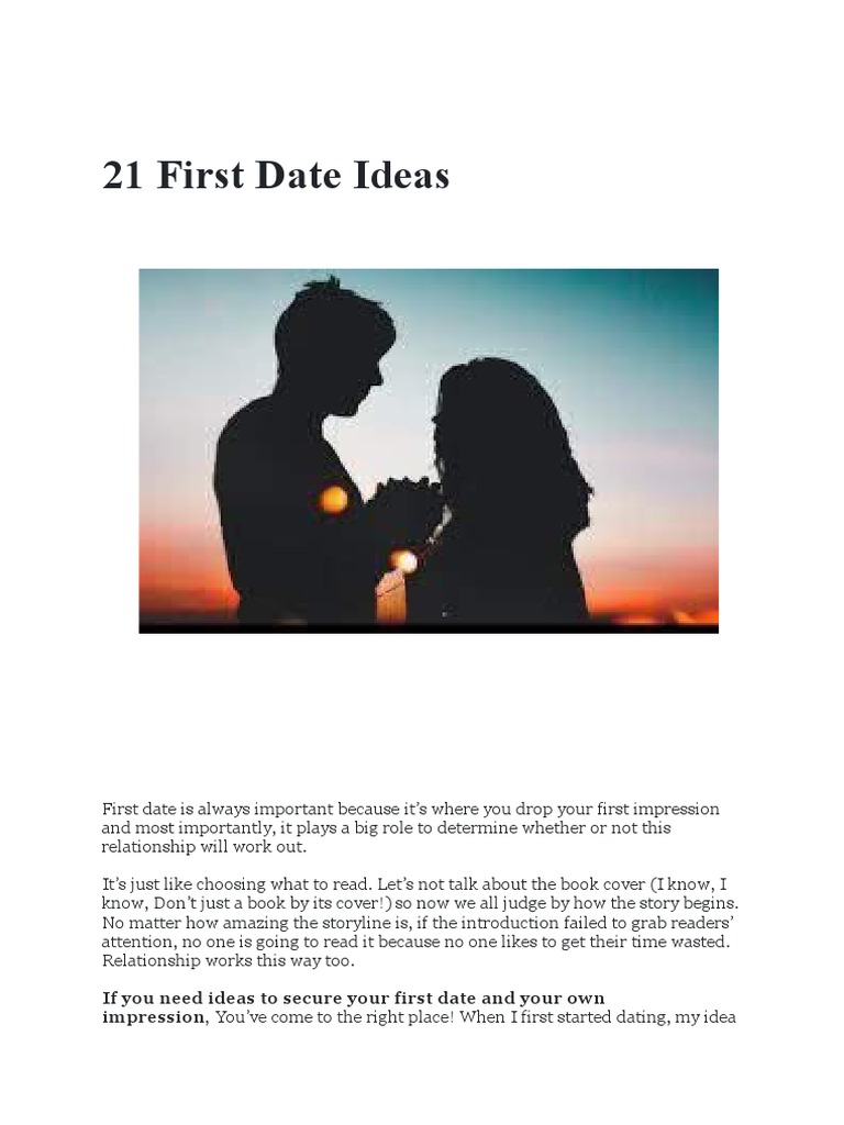 21 First Date Ideas | PDF