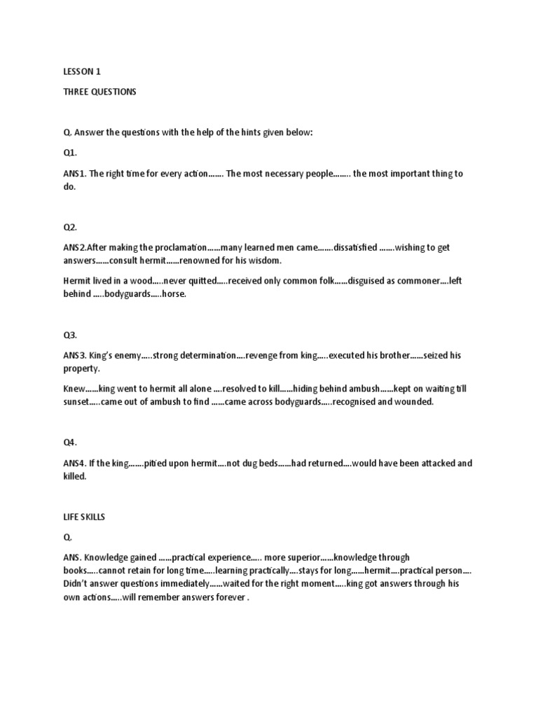 Class 8 Lesson 1 | PDF