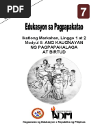MODYUL 9 Birtud at Pagpapahalaga | PDF