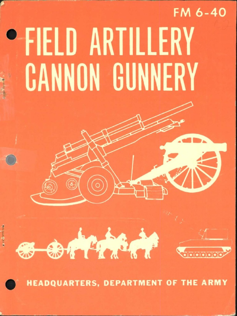 FM 6-40 Field Artillery and Gunnery 1973 | PDF | Azimuth | Field Artillery