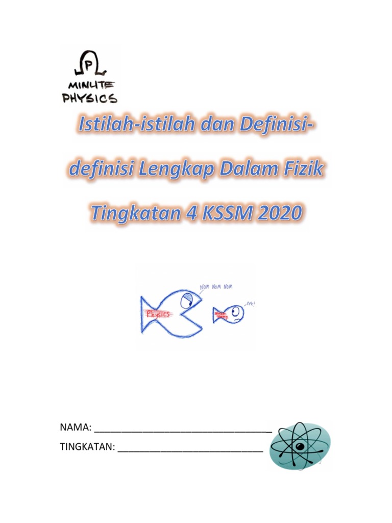 Istilah Dan Definisi Dalam Fizik Tingkatan 4 KSSM 2020 | PDF