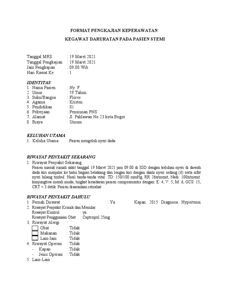 Tugas ASKEP GADAR STEMI | PDF