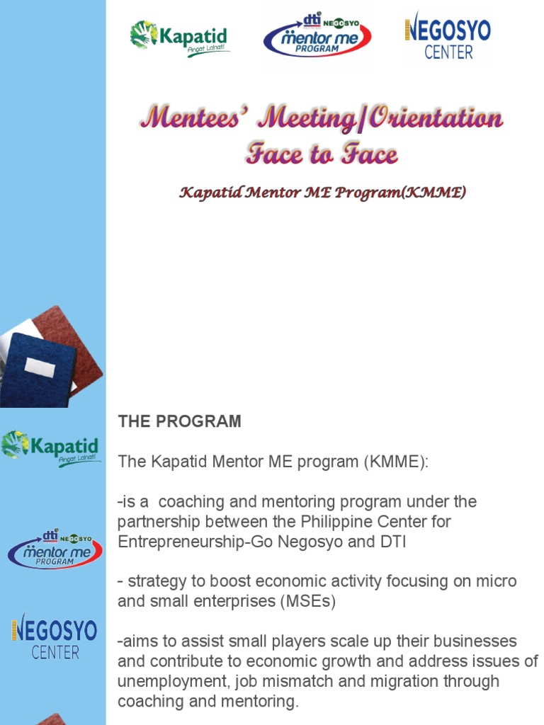 KMME Mentees' Meeting | PDF
