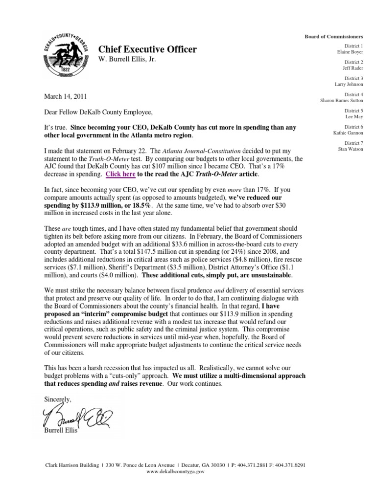 Dear Employees 03-14-11 | PDF | Public Sphere | The United States