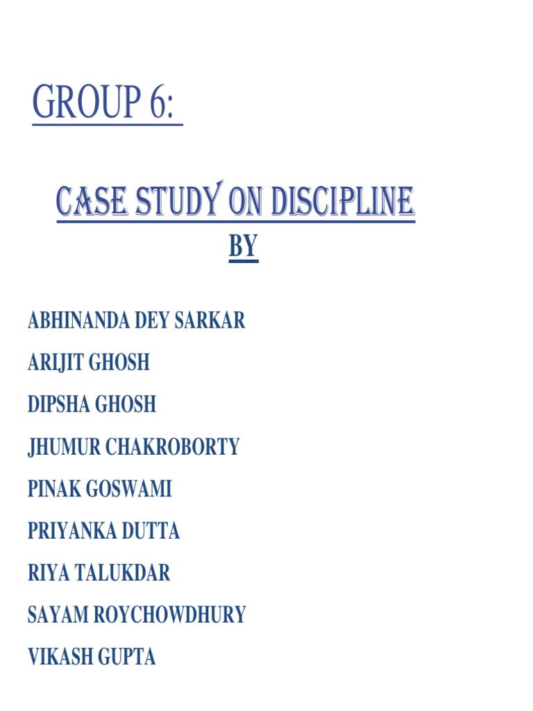 Discipline Case Study | PDF | Employment | Patient Protection And ...