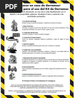 Instrucciones de Uso Kit Antiderrames | PDF