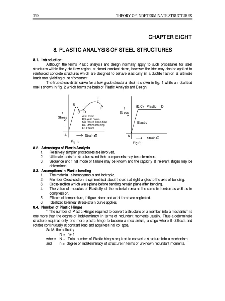 Theory of Indeterminate Structures | PDF | Bending | Plasticity (Physics)
