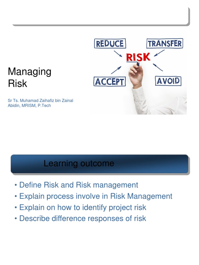 Chapter 7 - Managing Risk | PDF | Risk | Risk Management