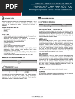 Ficha Tecnica Repemax Capa Fina (Intaco) - 1 | PDF | Hormigón | Pintar