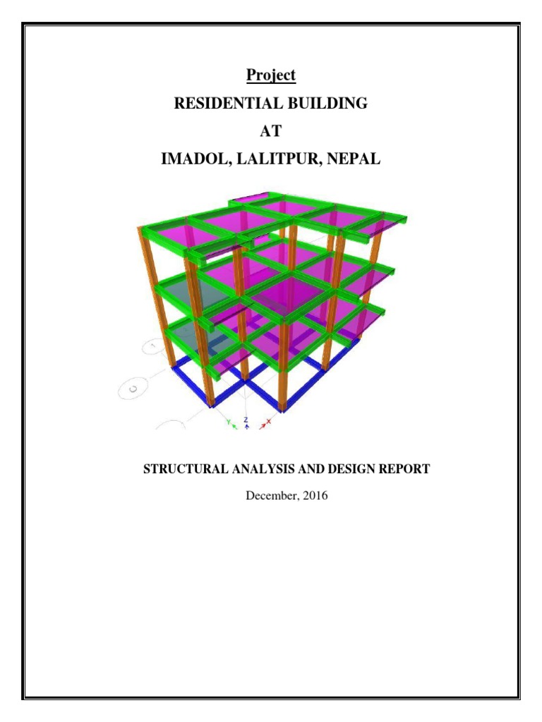 Structural Design Report for Imadol Building | PDF | Structural ...