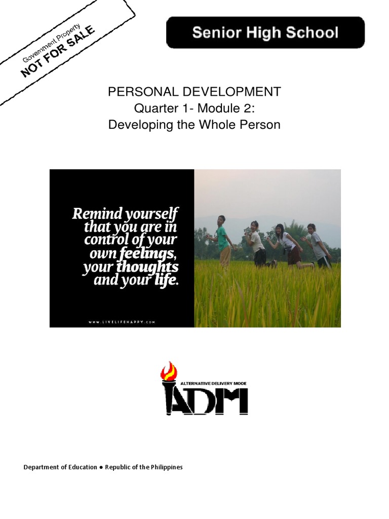 PerDev Q1 Module 2 Developing The Whole Person Ver1 | PDF | Feeling | Thought