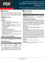 Ficha Tecnica Repemax Capa Fina (Intaco) - 1 | PDF | Hormigón | Pintar