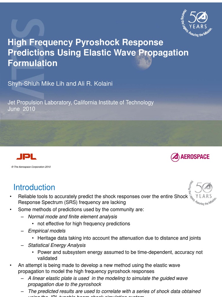 High Frequency Pyroshock Response High Frequency Pyroshock Response ...