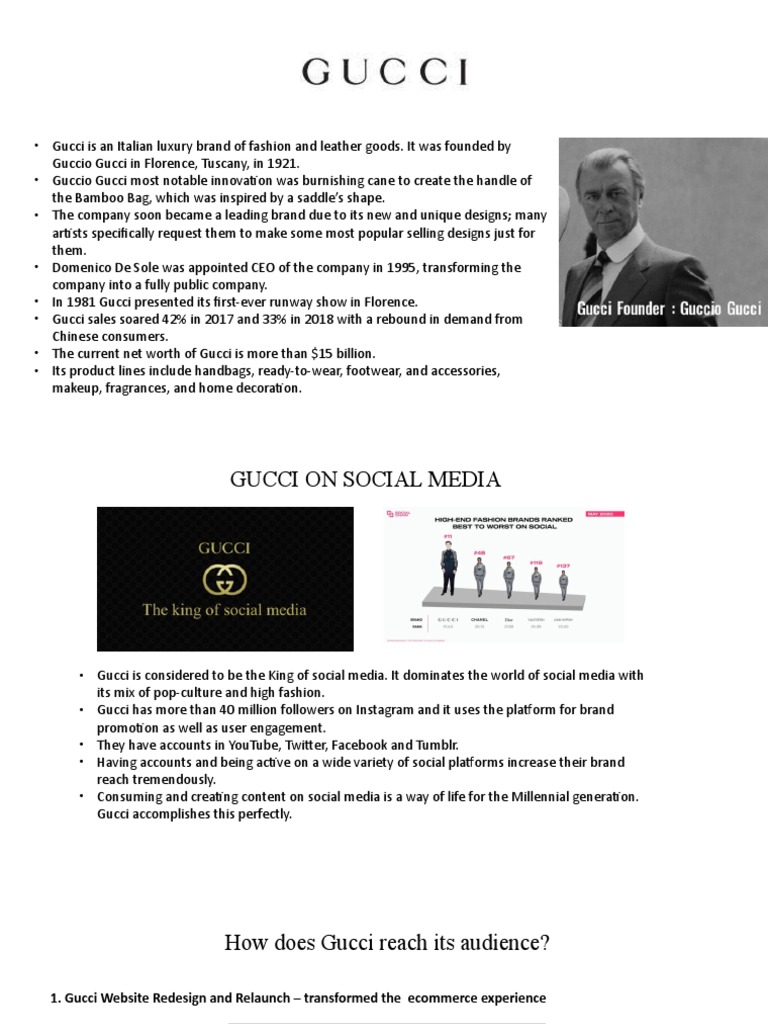 Gucci | PDF | Social Media | Popular Culture & Media Studies