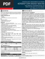 Ficha Tecnica Repemax Capa Fina (Intaco) - 1 | PDF | Hormigón | Pintar