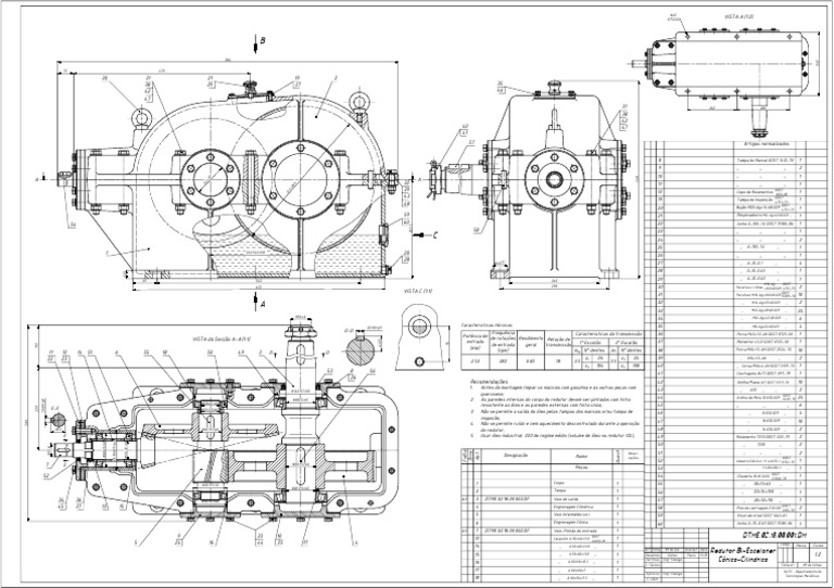 Desenho Do Redutor | PDF | Natureza