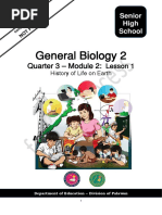 General Biology 2: Quarter 3 - Module 2: History of Life On Earth & Mechanisms of Evolution ...