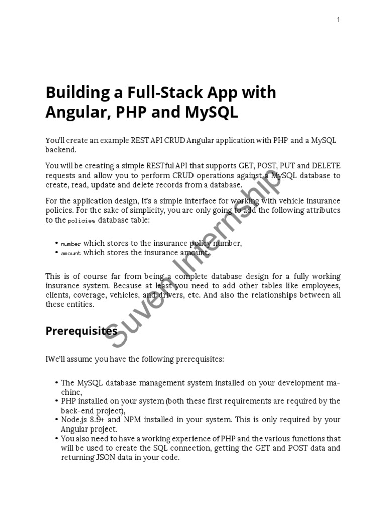 Suven Internship: Building Angular | PDF | Representational State ...