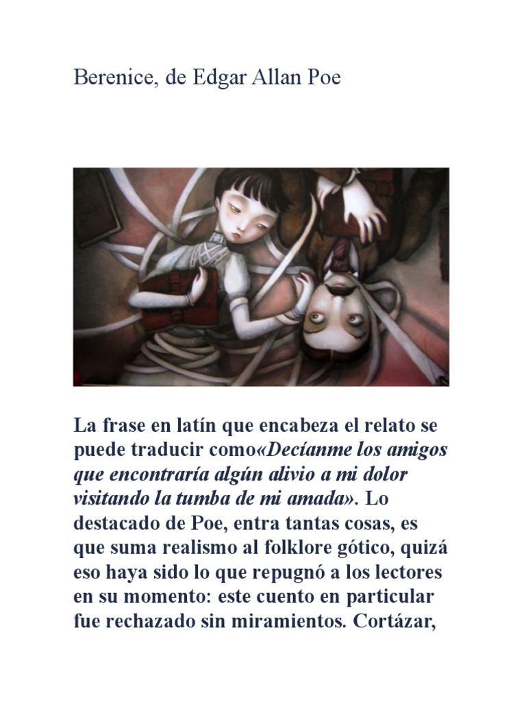 Berenice - Edgar Allan Poe | Descargar gratis PDF | Edgar Allan Poe ...
