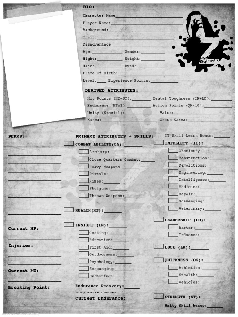 Derived Attributes:: Character Name | PDF | Military Technology ...
