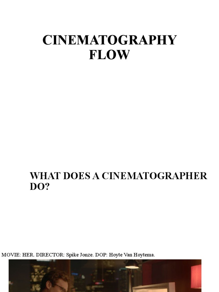 Script To Screens - Cinematography | PDF