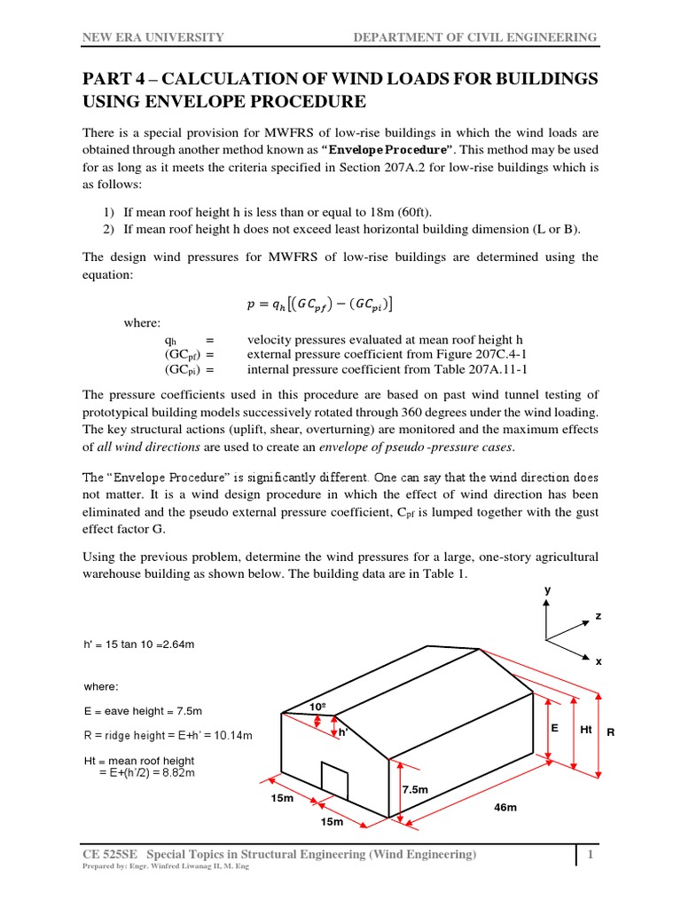 Part 4 Calculation of Wind Loads For Bui | PDF | Wound | Physical ...