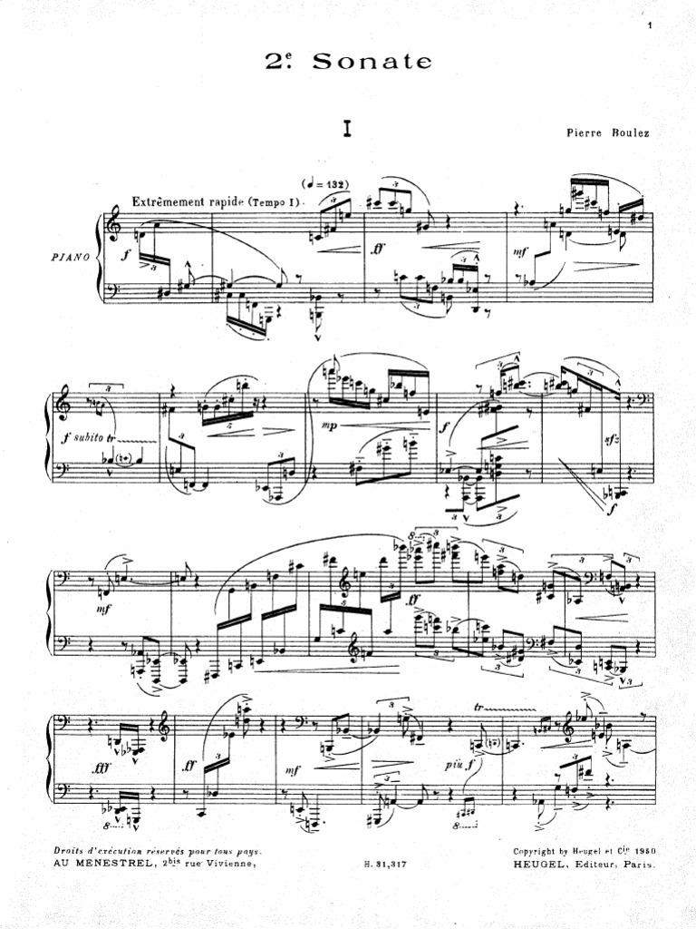 Boulez_ Pierre - Sonata No. 2 for piano (full score)